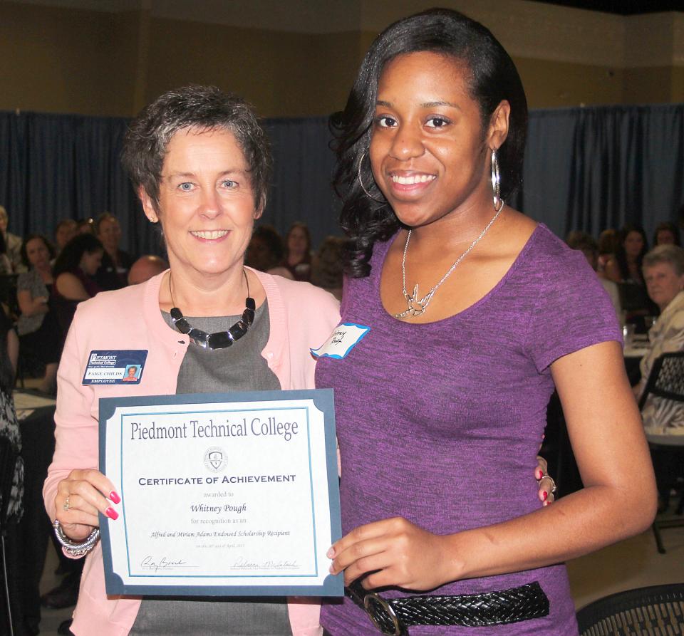 Students Recognized for Scholarships | Piedmont Technical College